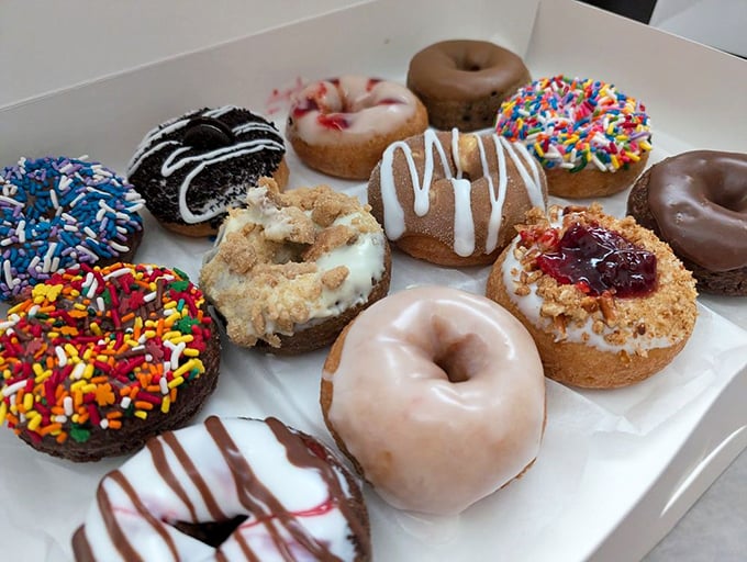 Donut heaven exists, and it looks exactly like this box. Each one a different personality, like the dessert version of The Breakfast Club.