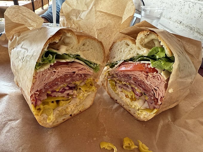 Behold the Dry Creek Stacker – a sandwich so tall it needs its own zip code.