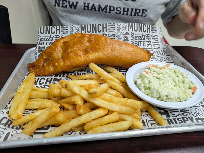 Golden perfection meets flaky tenderness in what might be Florida's most underrated fish and chips.
