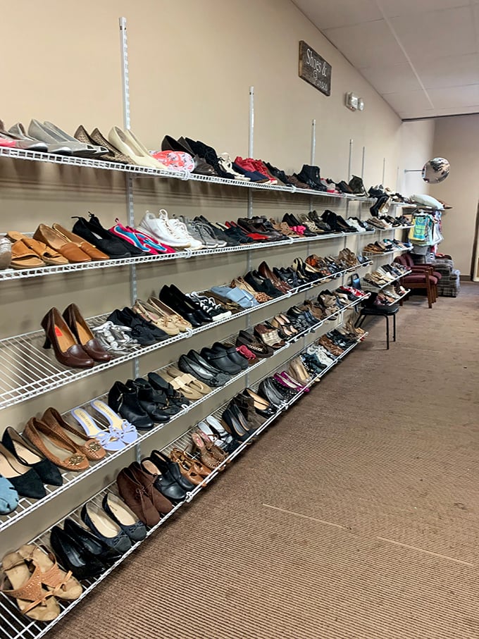 Shoe heaven exists, and it's organized by size! From professional pumps to weekend loafers, your next favorite footwear is hiding in plain sight.