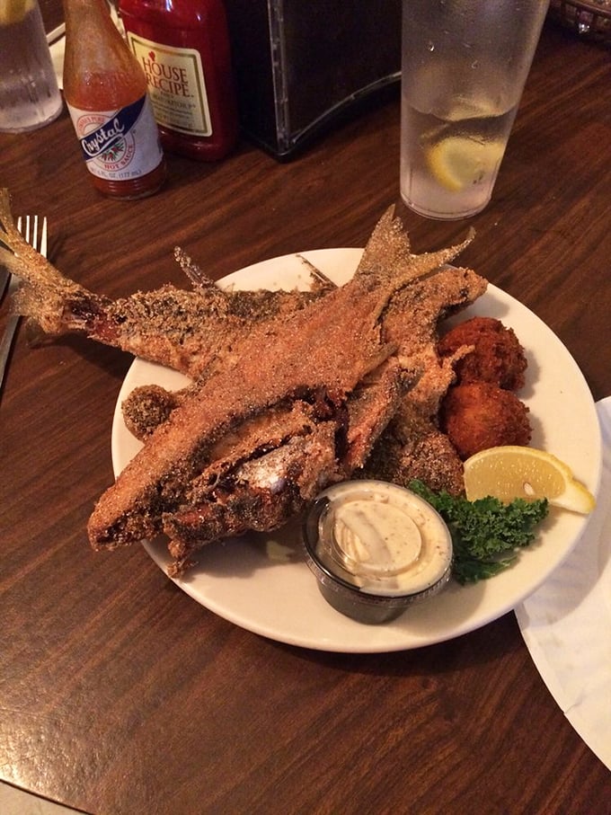 Behold the fried mullet in its golden-crusted glory—a local delicacy that makes you wonder why this fish isn't famous everywhere.