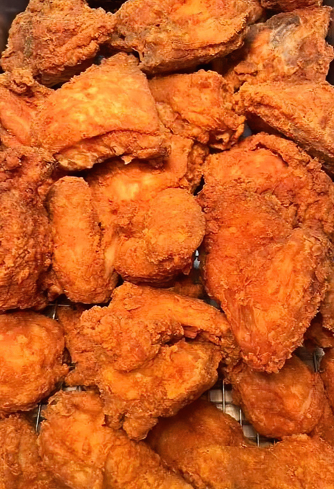 Golden perfection that would make Colonel Sanders weep tears of joy—this is fried chicken nirvana.