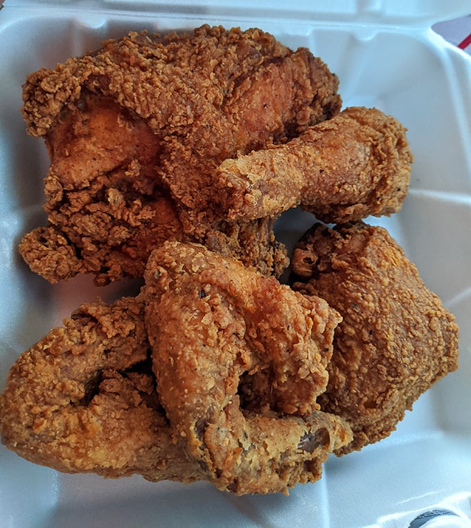 Golden-brown perfection that makes you question every other fried chicken you've ever eaten. Crispy exterior, juicy interior—the holy grail achieved.