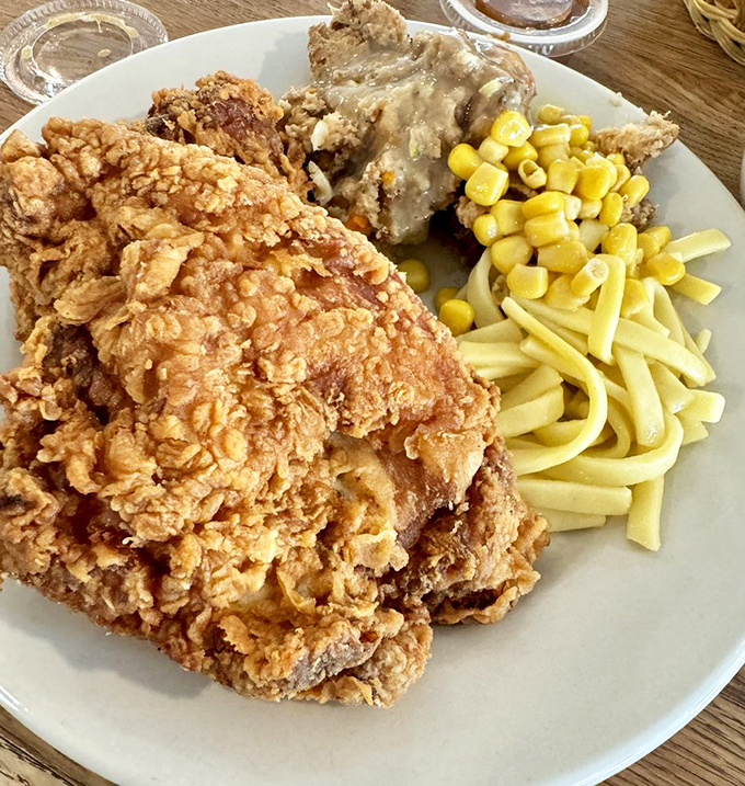 Golden-brown perfection that makes you question every other fried chicken you've ever eaten. The audible crunch is nature's applause.