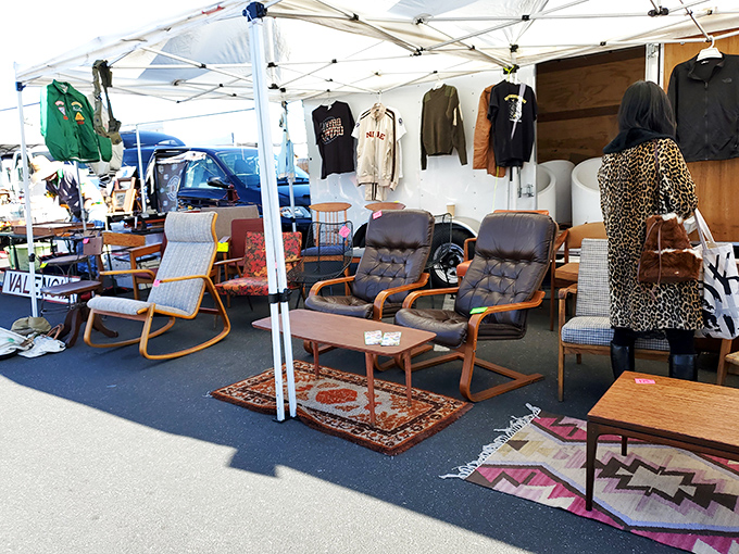 Leather recliners await new owners who understand that comfort never goes out of style completely.