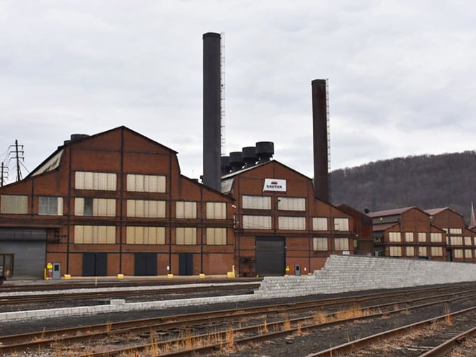 Industrial poetry in brick and steel—these historic factory buildings once forged America's backbone and now forge Johnstown's future as living museums.