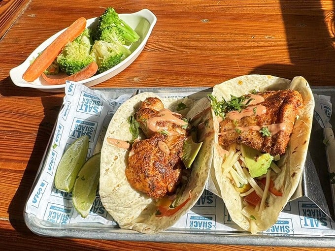 These blackened grouper tacos aren't just lunch—they're the reason people set their GPS for Tampa Bay. Worth every mile of the journey.