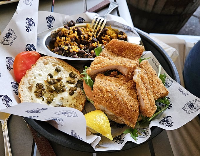 This isn't just a grouper sandwich; it's Florida's maritime heritage served between two perfectly toasted slices of bread.