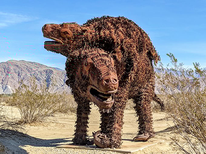 Part bear, part nightmare fuel, this shaggy prehistoric sloth looks ready to audition for the next monster movie or give the best metal hugs.