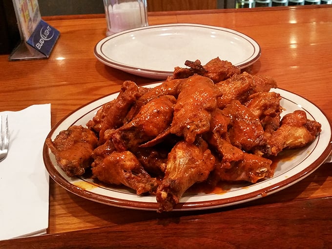 These hot wings aren't just good—they're "cancel-your-afternoon-plans" good. Glistening with sauce and perfectly crisp, they're what napkins were invented for.