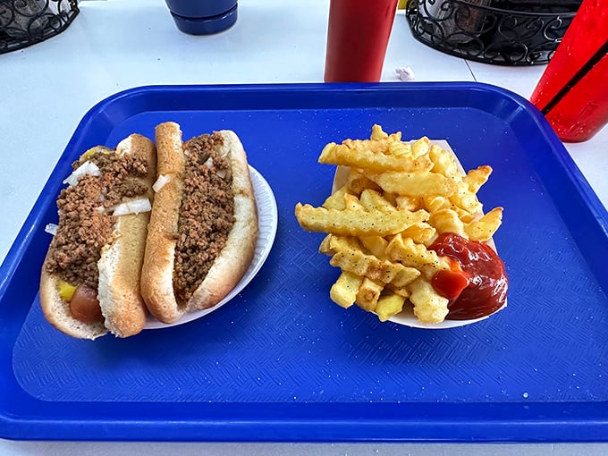 Behold the humble hot dog elevated to art form—where seasoned meat meets steamed bun in a romance that's lasted a century.