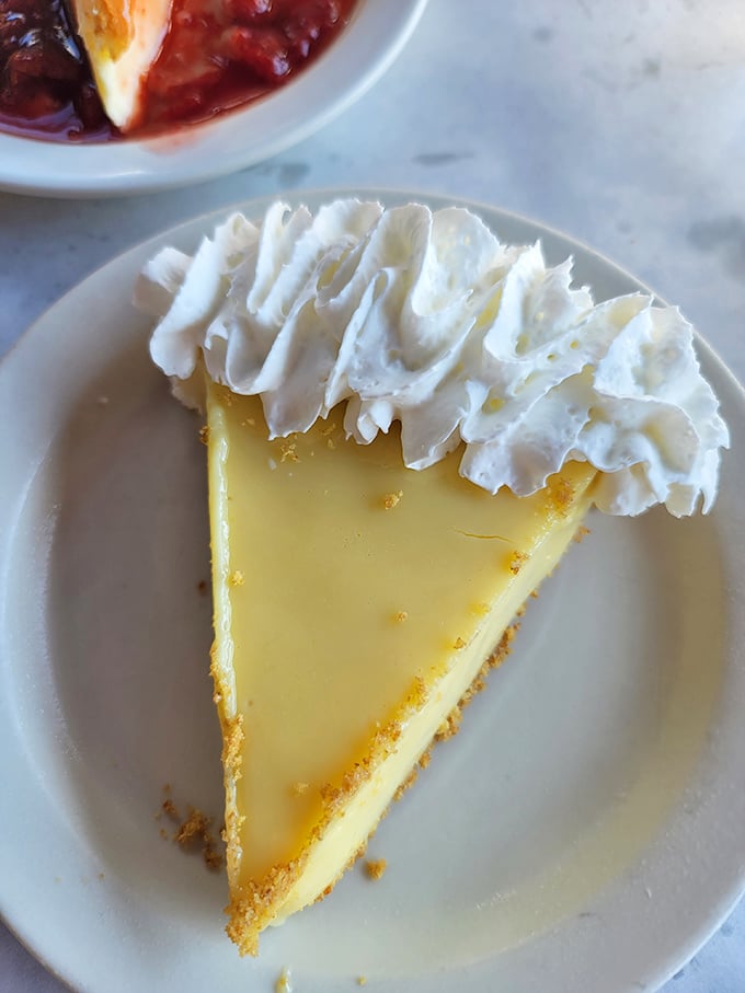 Key lime pie so authentic it should come with a tiny deed to the Florida Keys. That perfect balance of sweet, tart, and vacation memories.