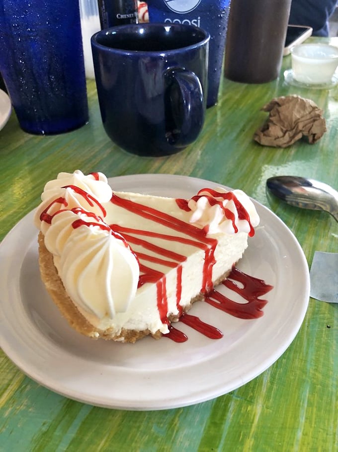The key lime pie that launched a thousand road trips. That pale yellow filling with its perfect sweet-tart balance makes grown adults contemplate stealing bites from their children's plates.