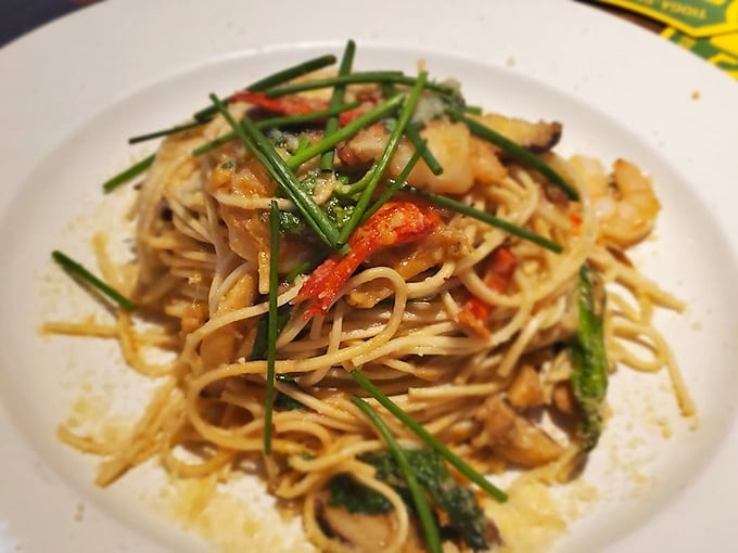 These lobster garlic noodles don't just satisfy hunger—they solve existential crises. One twirl around your fork and suddenly life makes perfect sense.