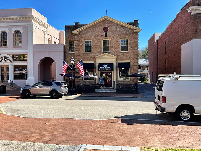 This charming storefront isn't just serving meals—it's dishing up community with a side of nostalgia. Main Street's brick-and-mortar social network.