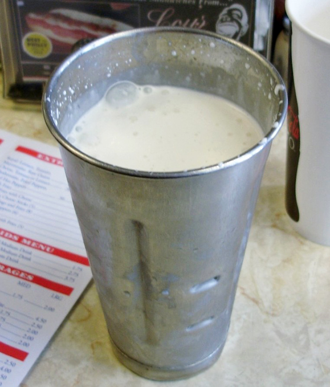 The milkshake that launched a thousand ships—or at least countless return visits. This metal mixing cup delivers creamy perfection straight to your soul.
