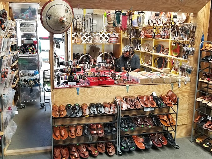 A leather lover's paradise where footwear meets fashion. These aren't just sandals—they're the beginning of summer adventures waiting to happen.