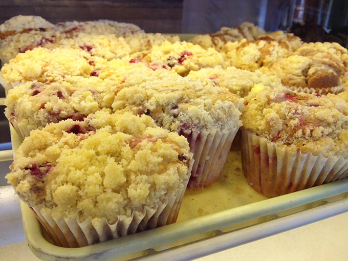 These streusel-topped muffins aren't just breakfast—they're edible hugs. The crumbly topping alone deserves its own fan club.