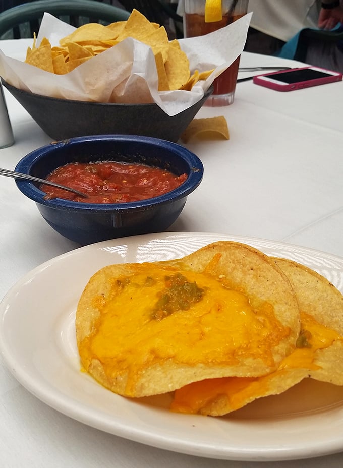These nachos aren't playing around—they're the overachievers of the appetizer world, dressed to impress and ready to steal the show.