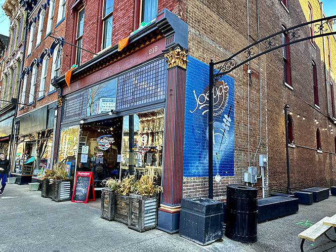 The kind of place where the beer is cold, the conversation is warm, and the brick walls have absorbed decades of laughter and local gossip.