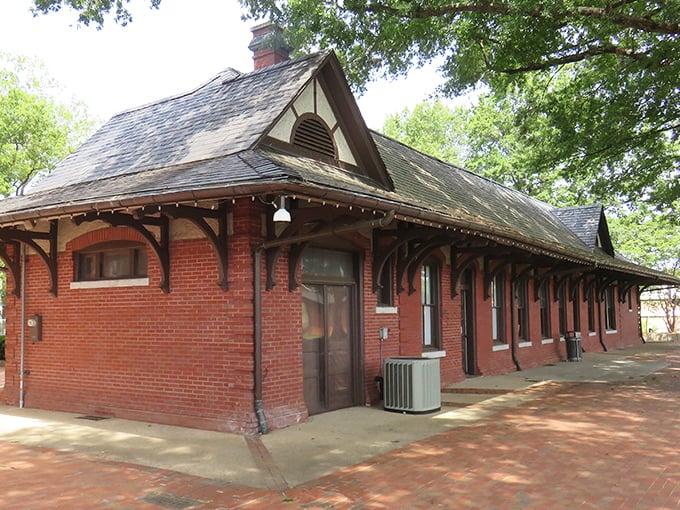 This charming brick station isn't just preserved architecture—it's a time machine to when train travel was the height of sophistication.