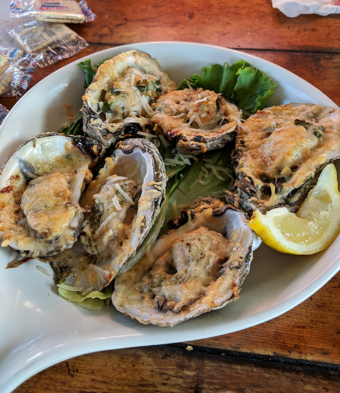 These Oysters Rockefeller aren't just baked, they're transformed – creamy, savory perfection nestled in shells and served with a squeeze of sunshine.