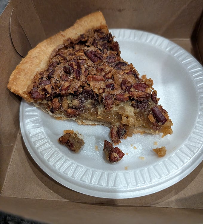 The pecan pie at The Spot isn't just dessert, it's an Ohio institution—a perfect harmony of gooey filling and crunchy nuts that might actually make you weep with joy.