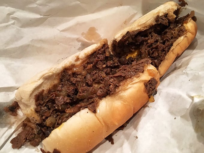 This Philly cheesesteak isn't just a sandwich; it's a masterpiece of beef, cheese, and bread that would make Rocky himself climb those steps for seconds.