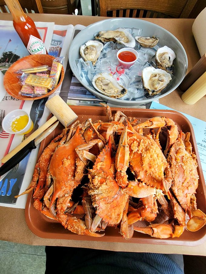 When oysters and steamed crabs share the same table, you know you've found seafood paradise worth celebrating.