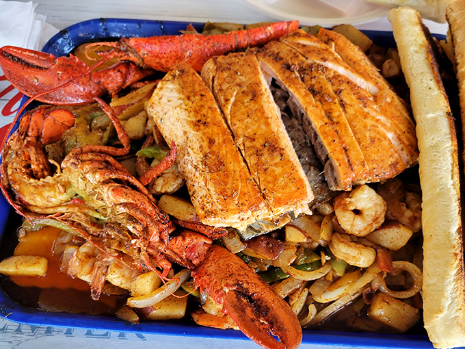 Seafood royalty on display – this tray doesn't just feed the stomach, it feeds the soul with oceanic treasures.