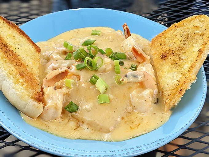 This creamy bowl of shrimp heaven isn't just food—it's an edible hug that makes you wonder why you'd ever eat anything else.