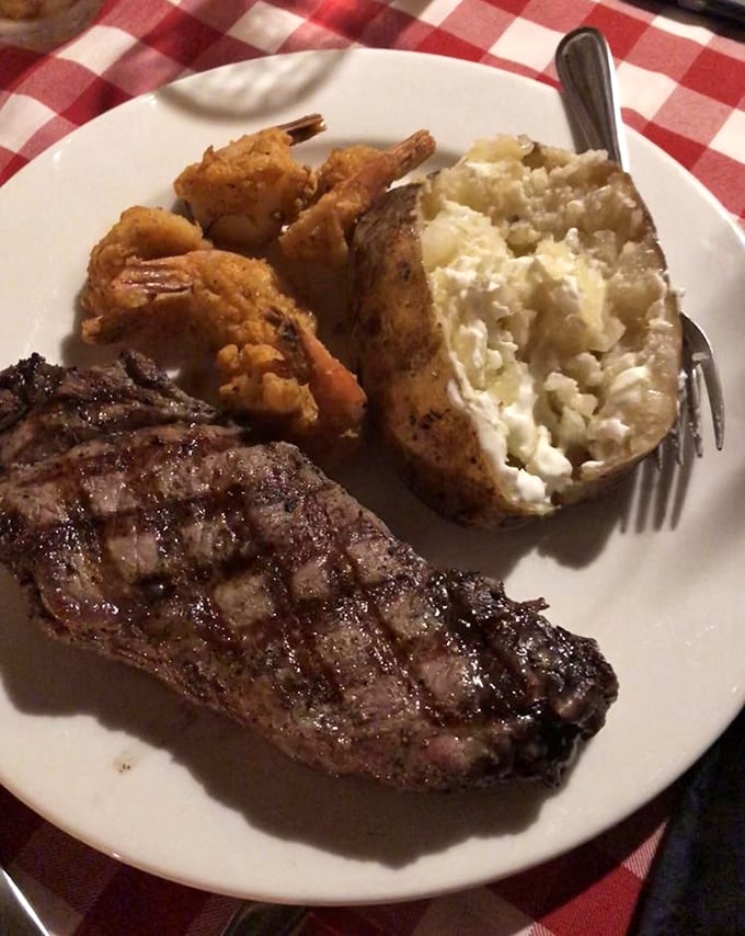 This isn't just a steak—it's a masterclass in simplicity, where perfect grill marks frame a piece of beef that needed nothing but fire and respect.