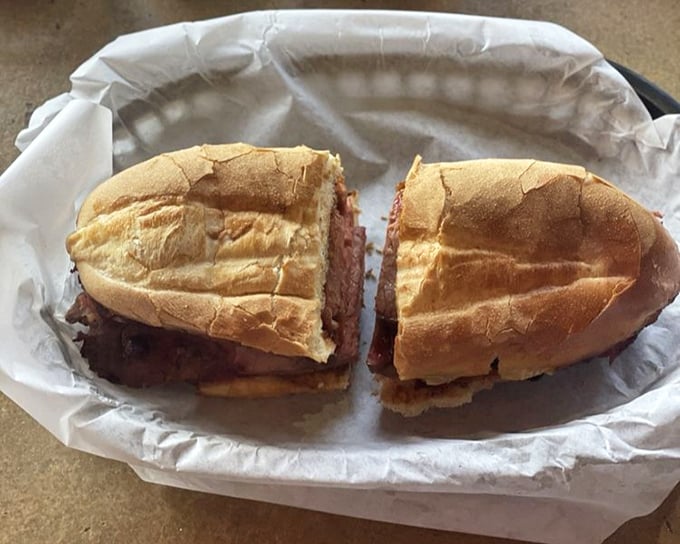 The star of the show: a tri-tip sandwich that makes other sandwiches question their life choices. Perfectly seasoned beef on a fresh roll—simplicity at its finest.