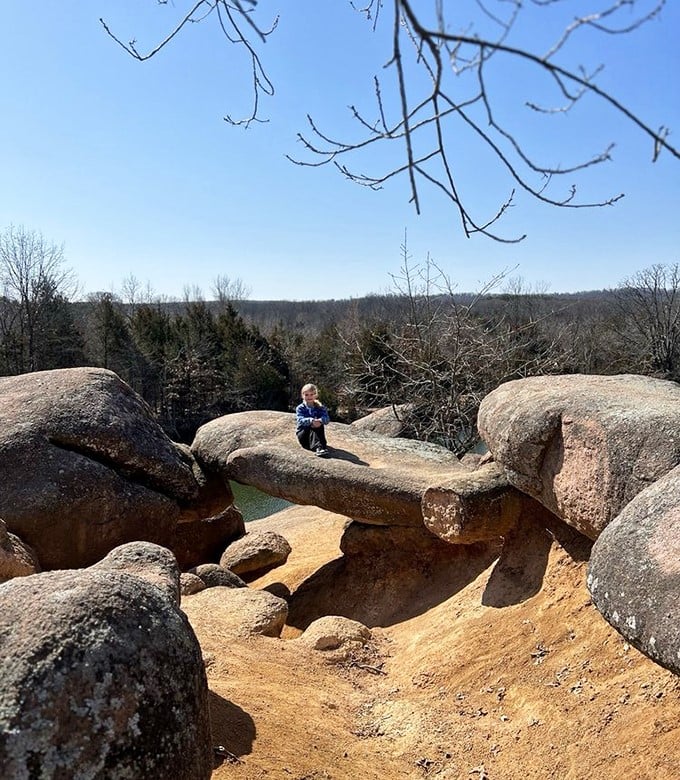 Childhood wonder meets ancient geology. These natural stone bridges offer the perfect perch for contemplating just how small we really are.