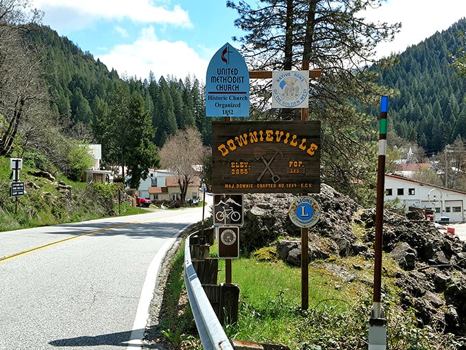 "Established 1849" isn't just a date here—it's a promise that some things are worth preserving, like community and mountain air.