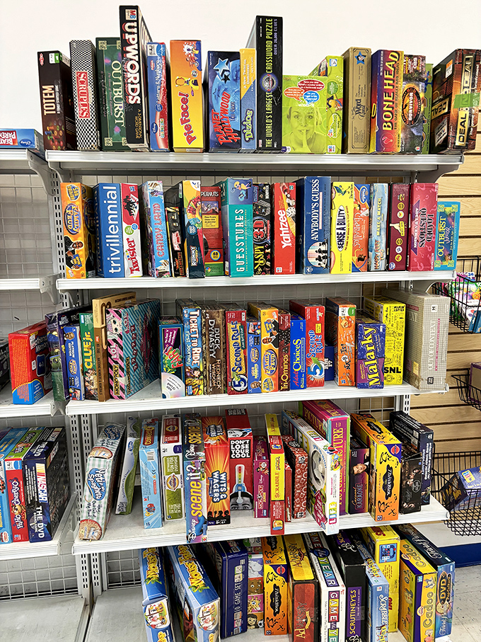 Board game heaven! Where Monopoly feuds from 1987 get a second chance and vintage Scrabble awaits its next triple-word score champion.