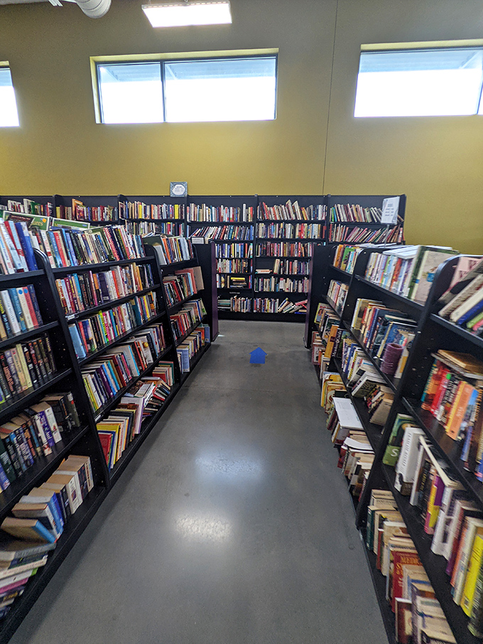 Literary heaven for the budget-conscious bibliophile. These shelves hold everything from forgotten bestsellers to that cookbook your grandmother swore by.