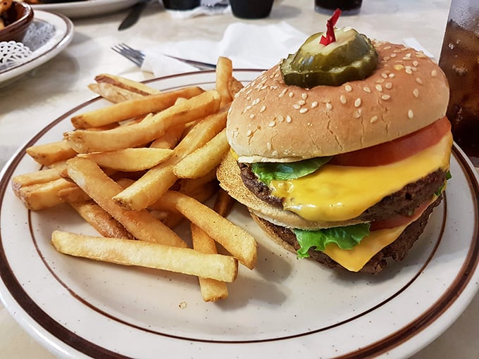 This isn't just a cheeseburger – it's a masterclass in how beef, cheese, and bun should dance together.