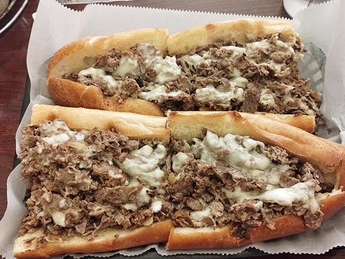 Behold the star attraction – a cheesesteak so perfectly executed it makes you wonder why you've wasted time eating lesser sandwiches.