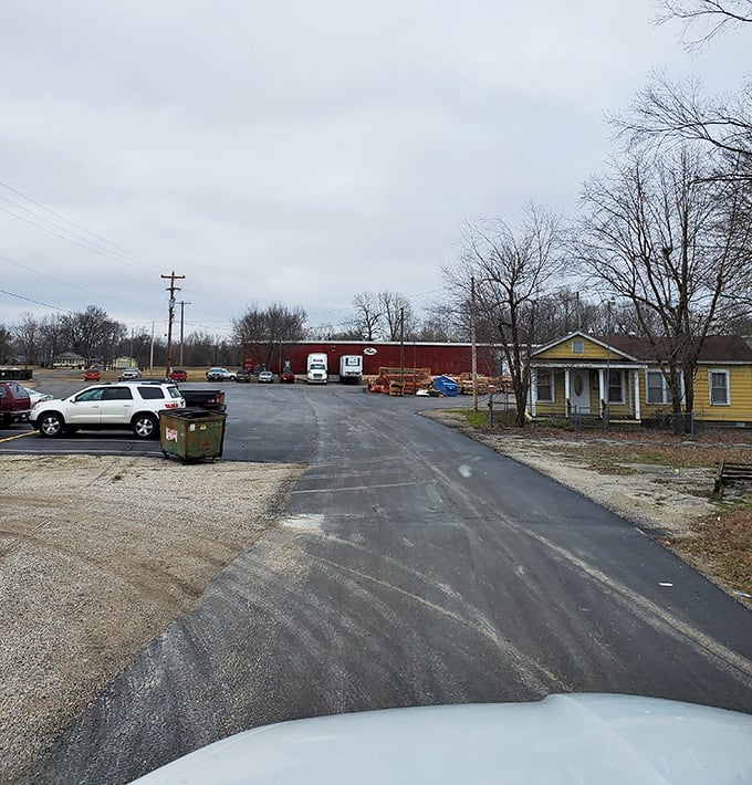 Modest homes with practical driveways tell the real story of retirement affordability – no gated communities necessary when community itself provides security.