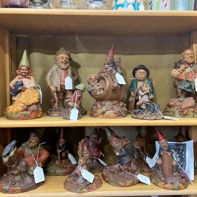 Garden gnomes with attitude! These vintage figurines have seen things, and they're not afraid to bring that personality to your flower beds.
