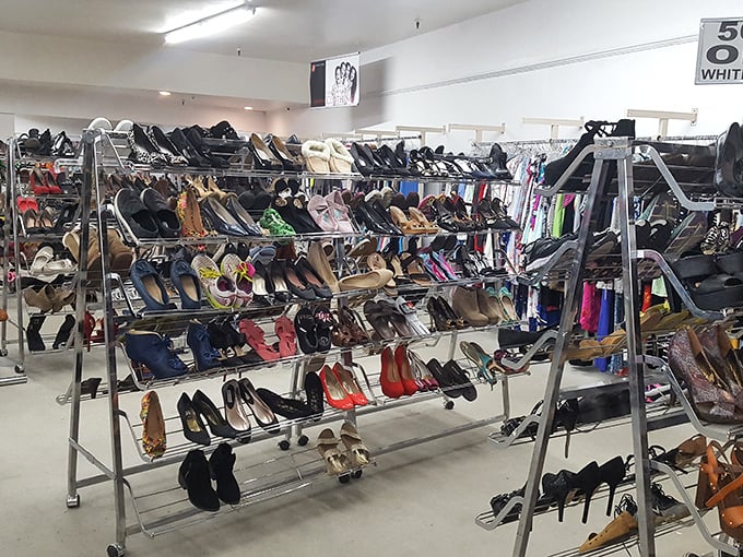 Shoe heaven! From practical flats to statement heels, this footwear section rivals Imelda Marcos's closet—but at a fraction of the cost.