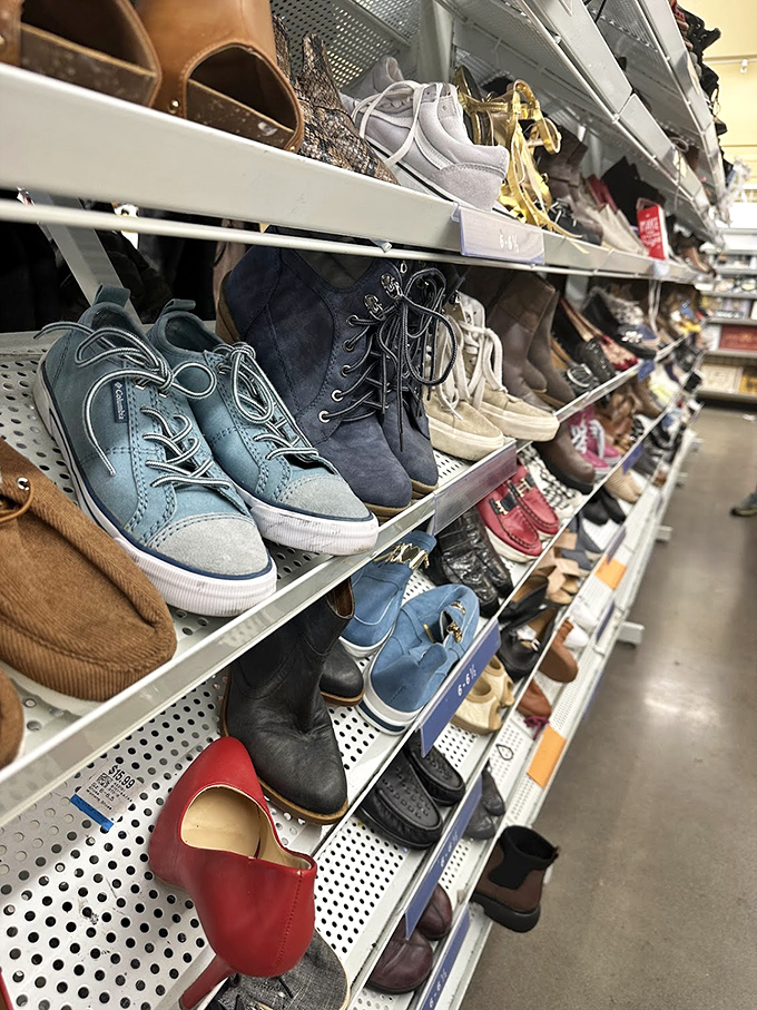 Footwear fantasies come true in these aisles, where every shoe tells a story and your wallet doesn't have to weep.
