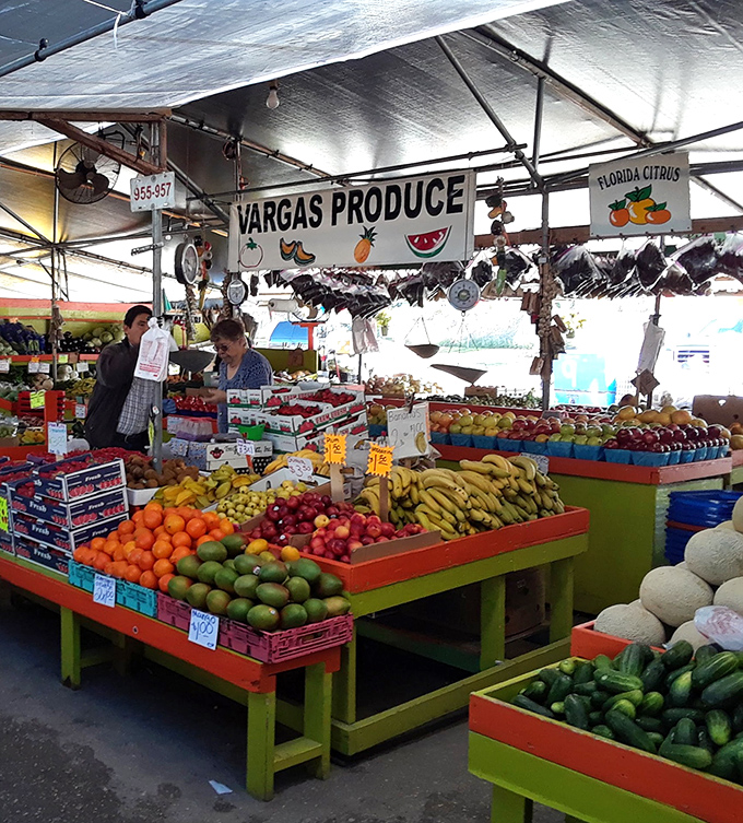 Vargas Produce brings the rainbow of Florida's bounty to market shoppers. Nothing beats the simple pleasure of selecting a perfectly ripe mango on a sunny afternoon.