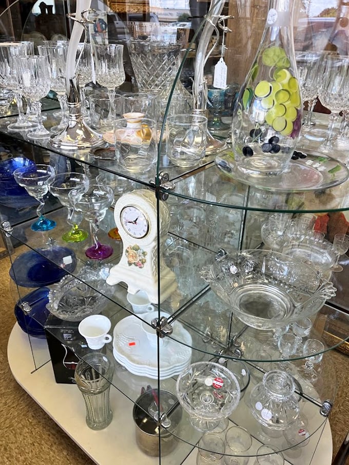 Crystal wonderland that would make your grandmother swoon. These aren't just glasses—they're conversation pieces waiting to happen.