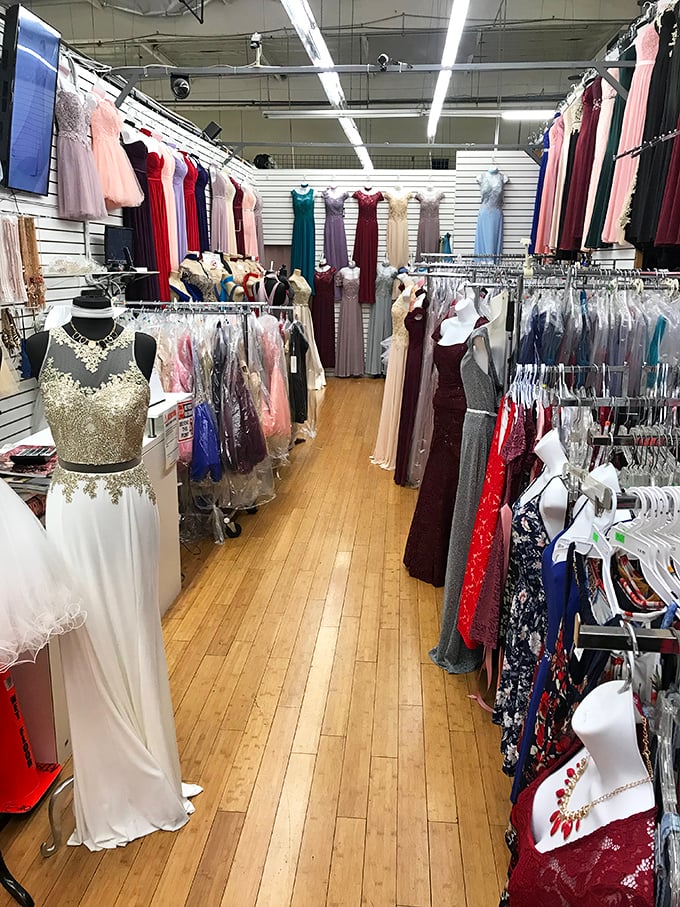 Quinceañera dreams come to life in this sea of formal gowns, where every girl can feel like royalty without a royal budget.