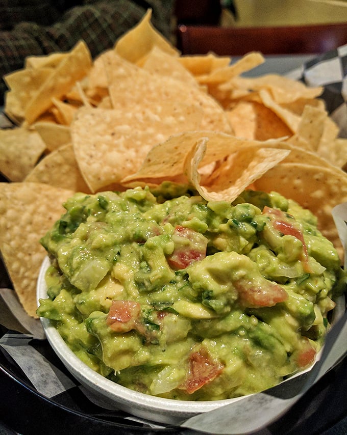 Guacamole nirvana! This chunky green gold is the perfect marriage of ripe avocados, lime, cilantro, and just enough jalapeño to make your taste buds do the salsa.