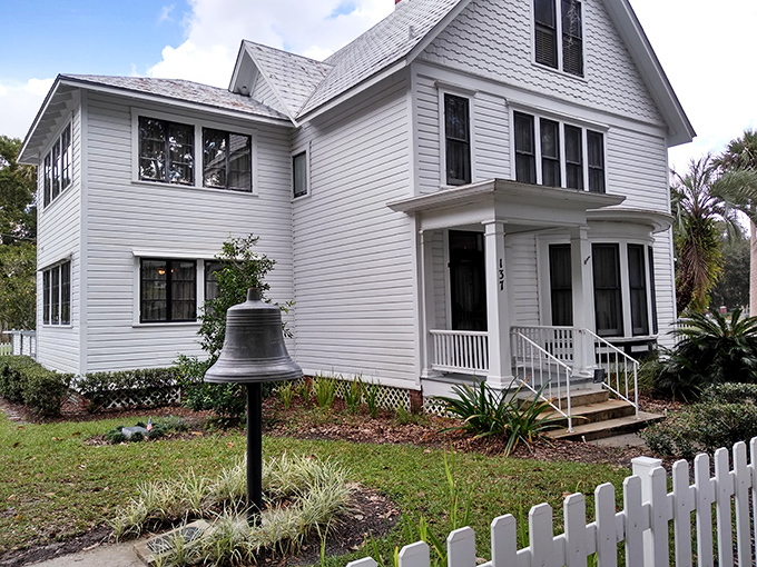 This classic white Victorian home whispers tales of old Florida. Like stepping into a time machine with better air conditioning.