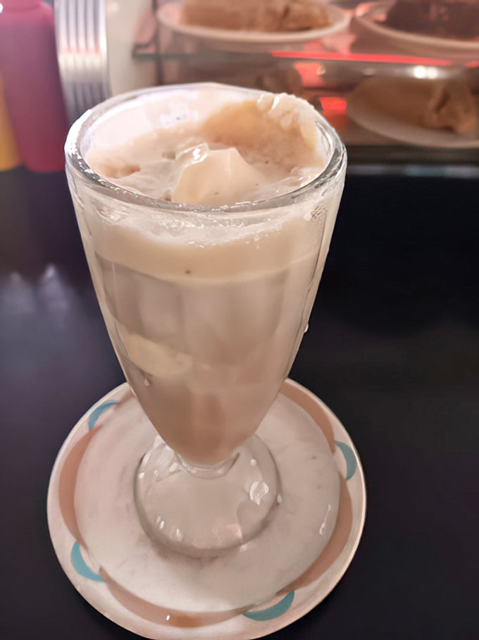 Not all milkshakes are created equal. This frosty masterpiece demands serious straw strength and rewards your effort with creamy perfection in every sip.