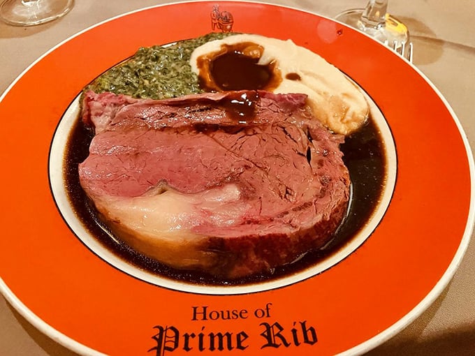 Behold, the star of the show in all its rosy, juicy glory. That perfect medium-rare hue isn't just a color—it's a life philosophy.